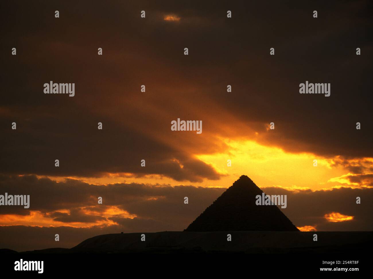 the Pyramids of Giza near the city of Cairo in Egypt in North Africa ...