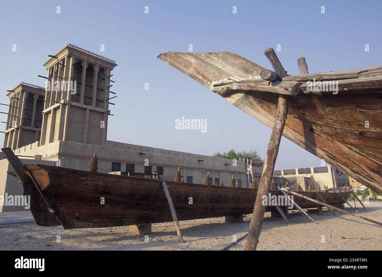 the Al Fahidi Fort in the old town in the city of Dubai in the Arab ...