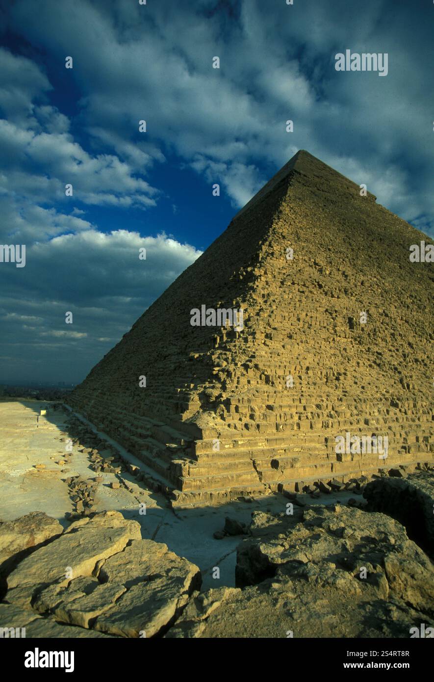 the Pyramids of Giza near the city of Cairo in Egypt in North Africa ...