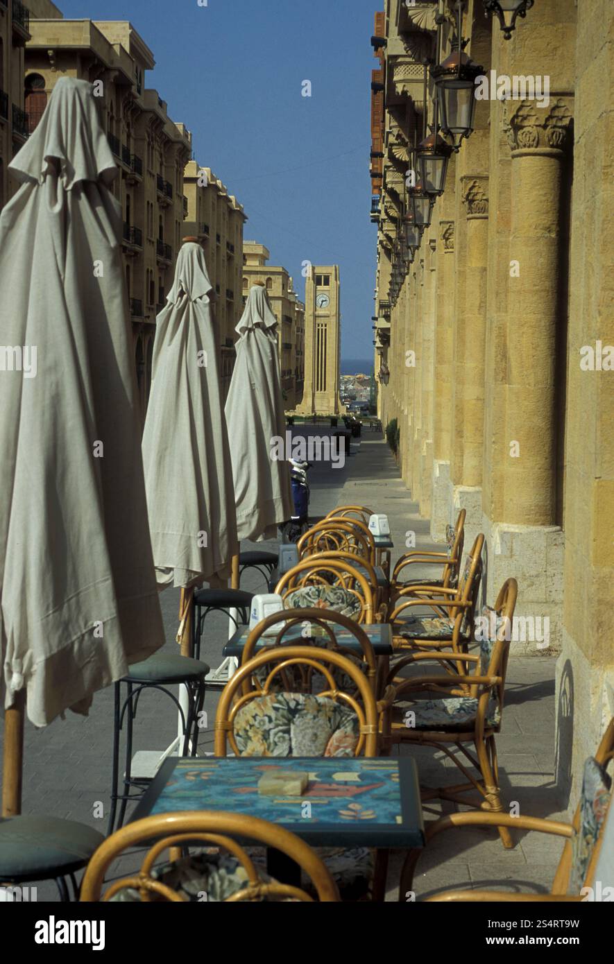 the old town of the city of Beirut in Lebanon in the middle east ...