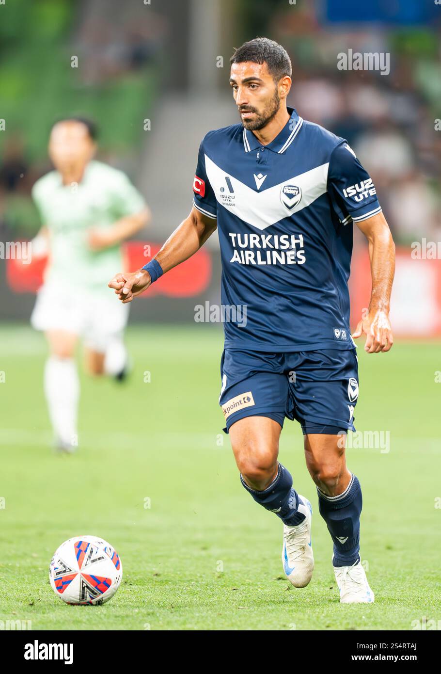 Melbourne, Australia. 10th Jan, 2025. Melbourne Victory's Nikos Vergos ...