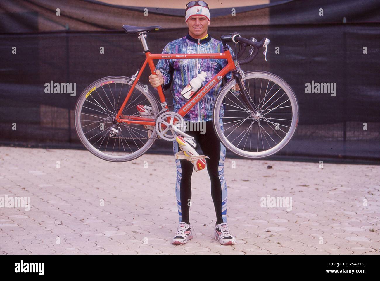 Italian triathlon athlete Cristiano Corsini, Italy 1990s Stock Photo ...