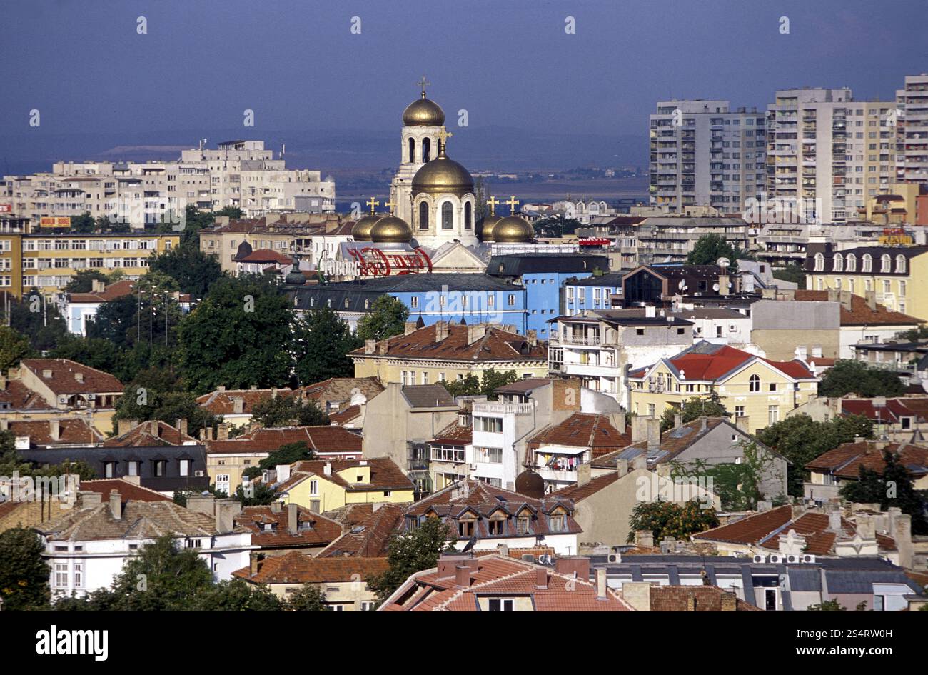 the city centre of Varna on the Blacksea in Bulgaria in east Europe ...