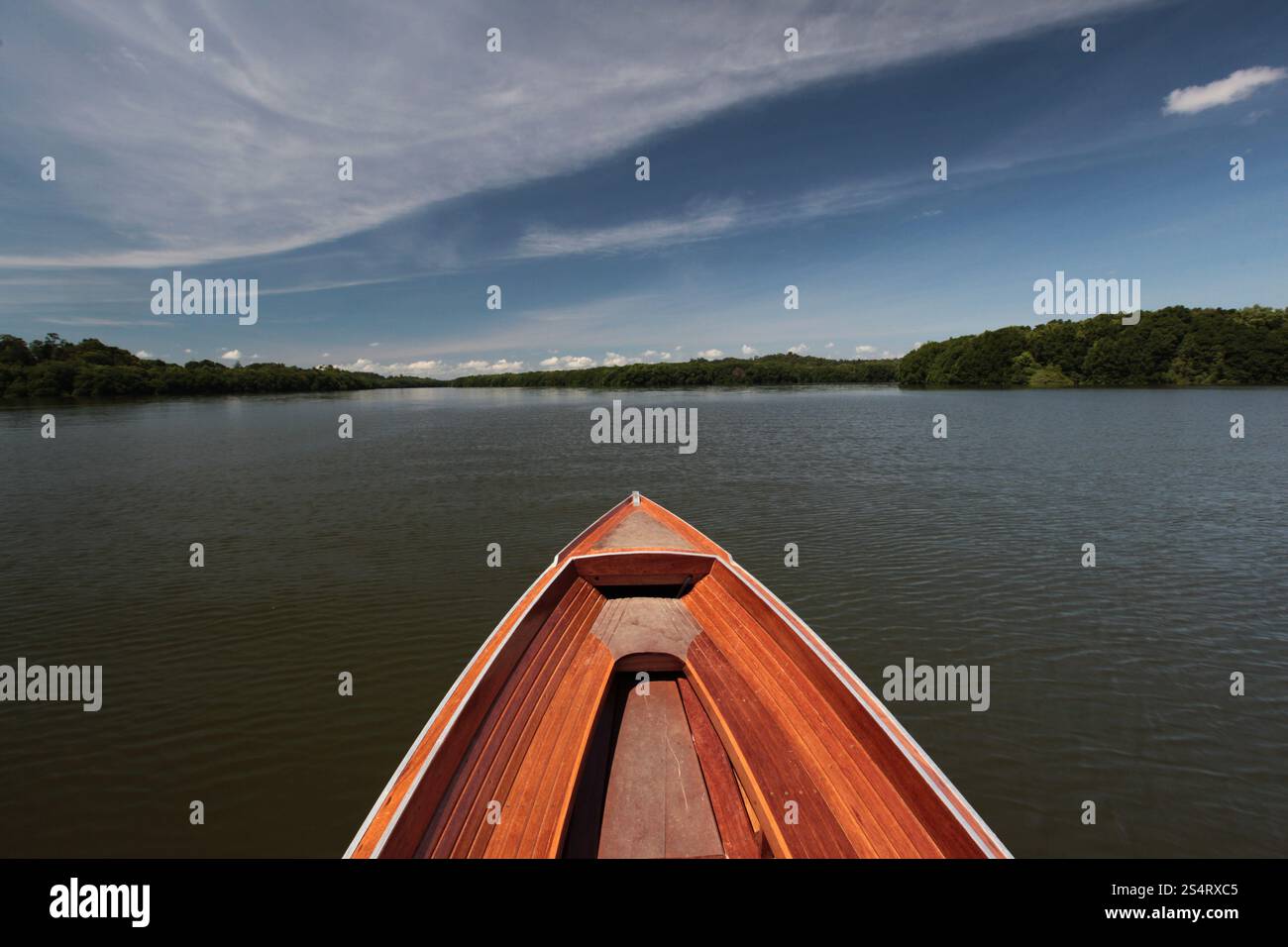 the landscape of the lagoon near the city of Bandar seri Begawan in the ...