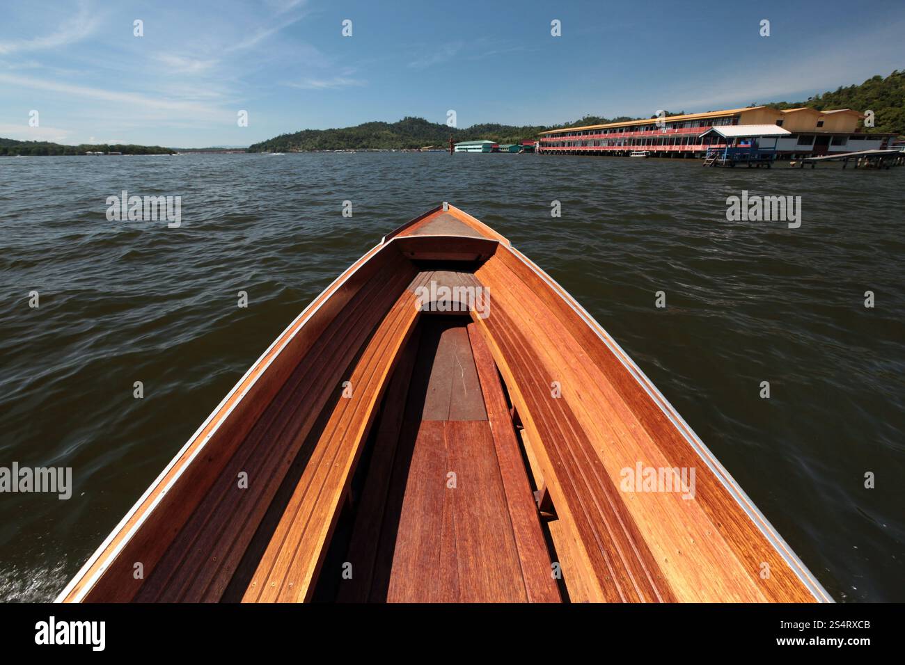 the landscape of the lagoon near the city of Bandar seri Begawan in the ...