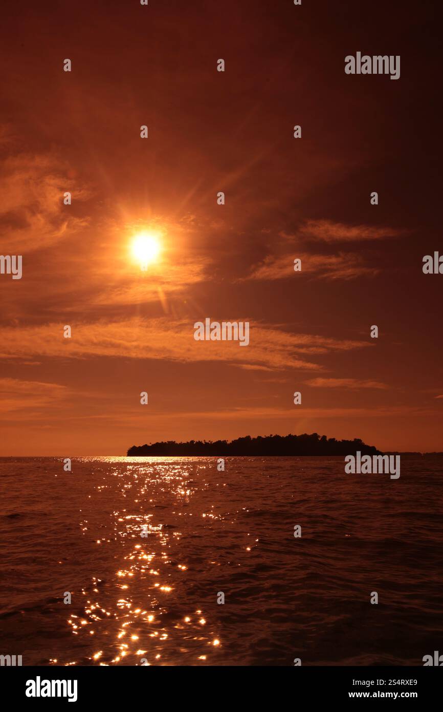 a Island on the coast near the city of Bandar seri Begawan in the ...