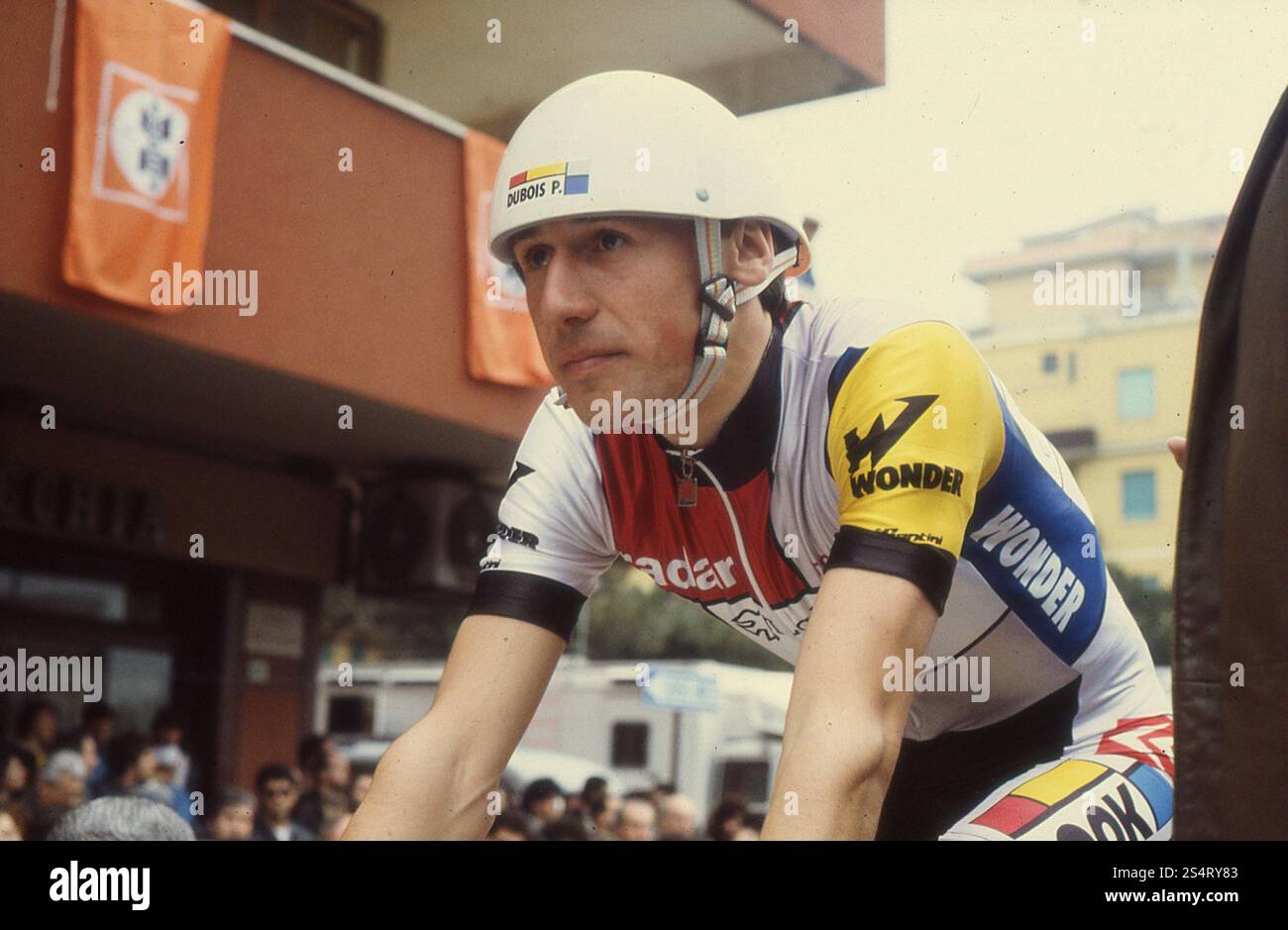 French professional road bicycle racer Pascal Dubois, 1980s Stock Photo - Alamy