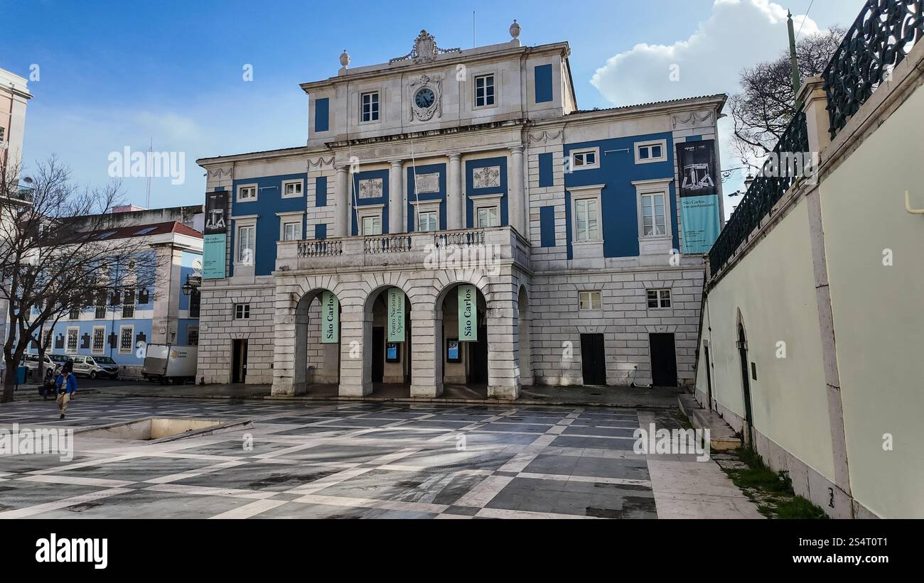 Portugal's sole opera house in Lisbon's Chiado district. (Teatro ...