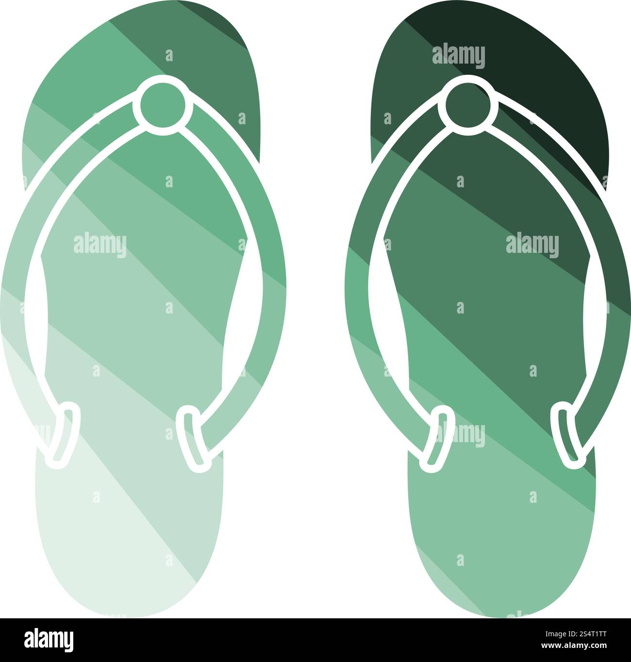 Spa Slippers Icon. Flat Color Ladder Design. Vector Illustration Stock Vector Image & Art - Alamy