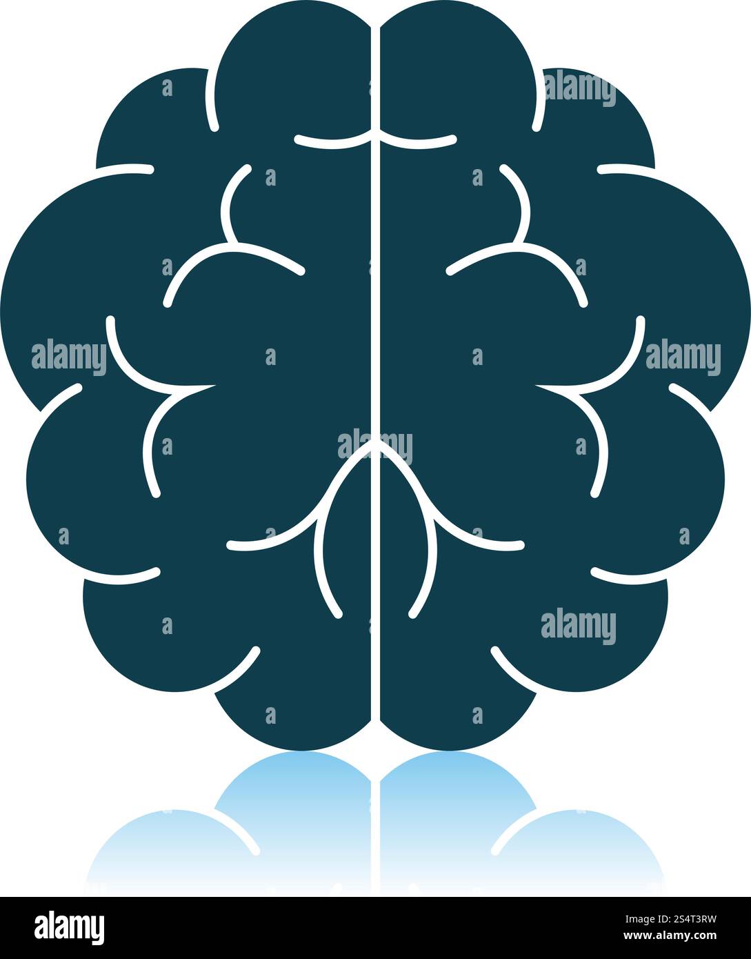 Brainstorm Icon. Shadow Reflection Design. Vector Illustration Stock ...