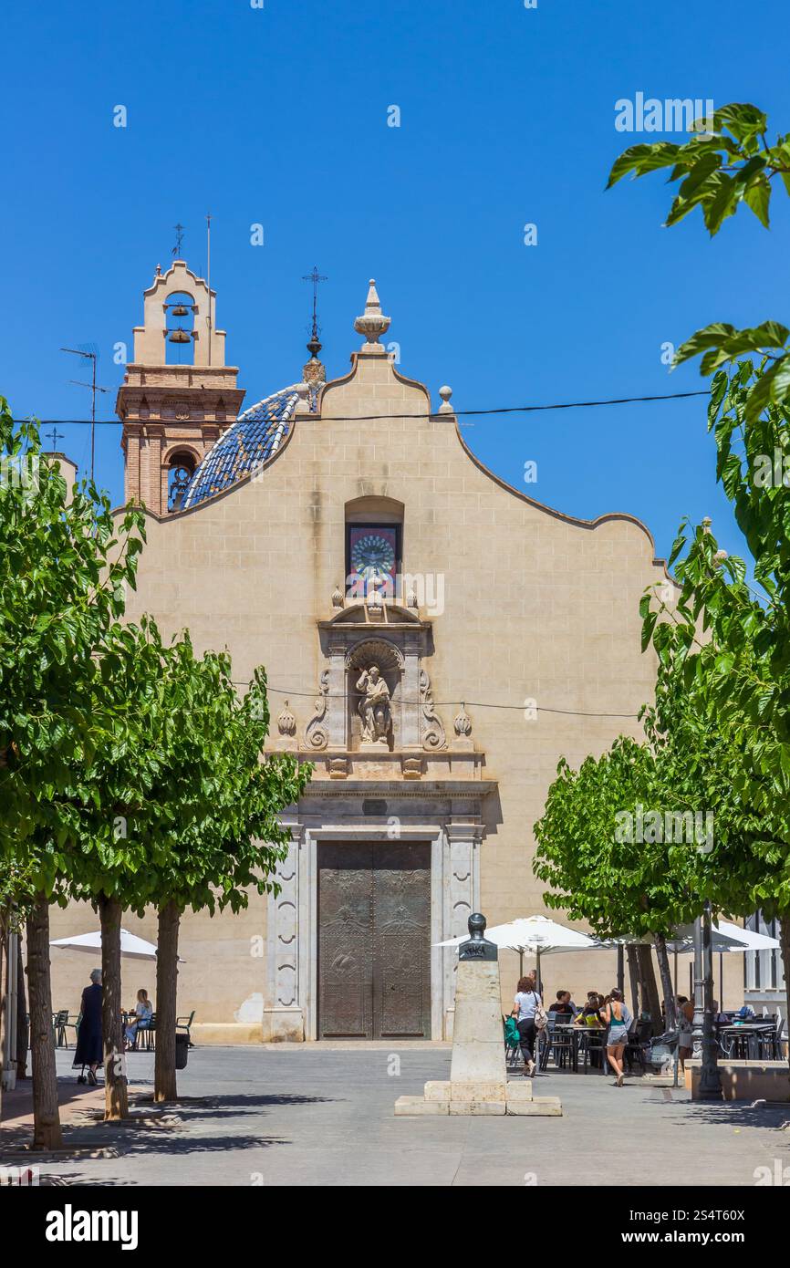 Historic San Bartolome church in Godella, Spain Stock Photo - Alamy