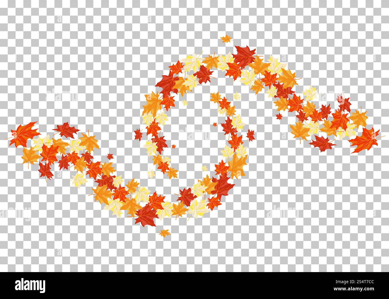 Autumn maples falling leaves background. Vector illustration Stock ...