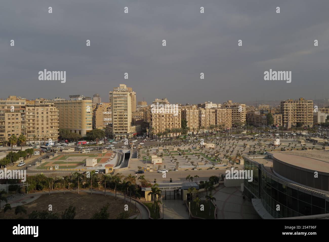 Central Cairo, Egypt (Cairo Tower, Gezira Island, Giza, Nile River ...