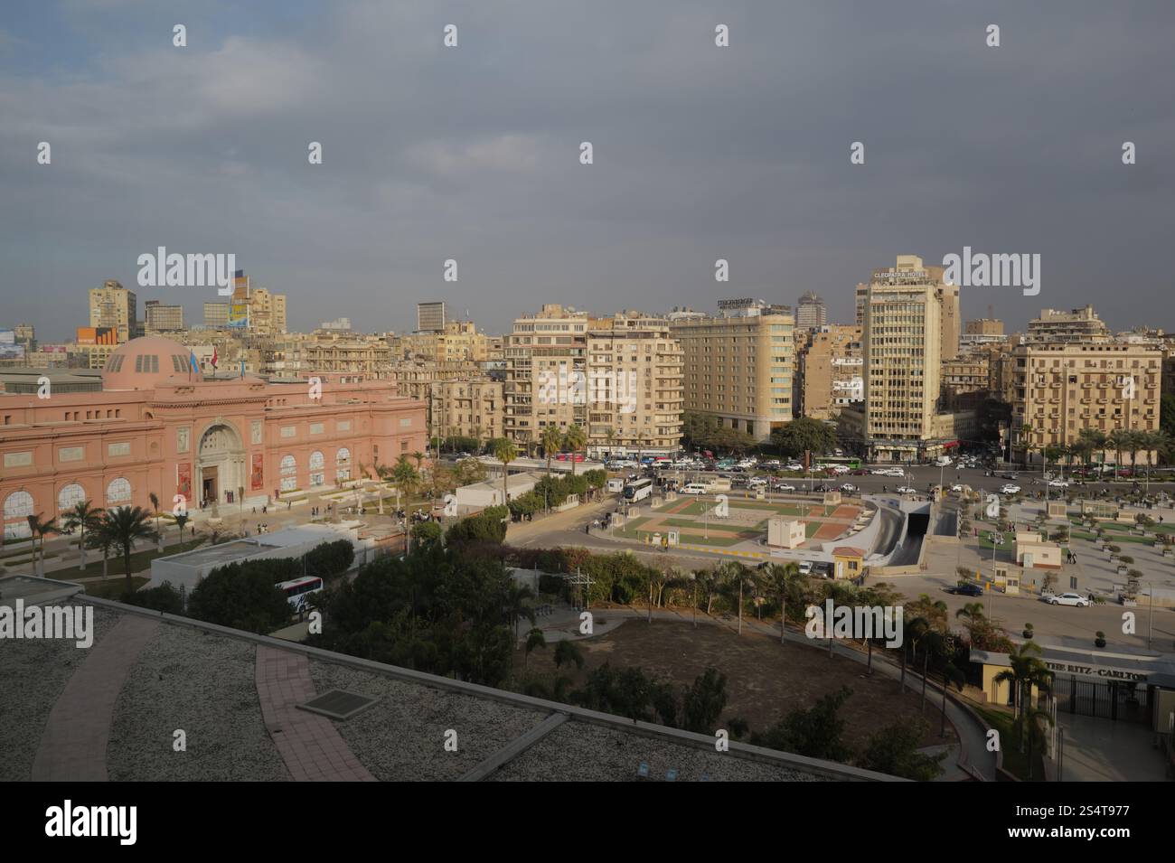 Central Cairo, Egypt (Cairo Tower, Gezira Island, Giza, Nile River ...