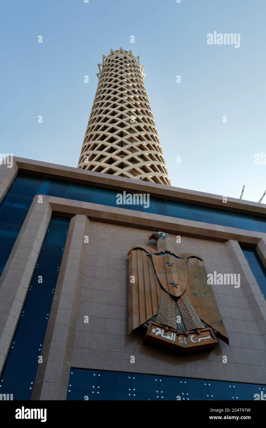 Central Cairo, Egypt (Cairo Tower, Gezira Island, Giza, Nile River ...