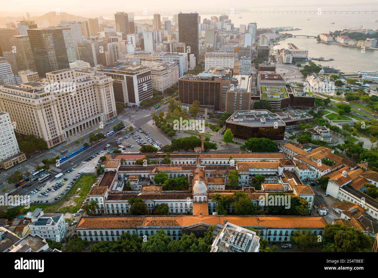 Aerial View of Large General Hospital of the Holy House of Mercy of Rio ...