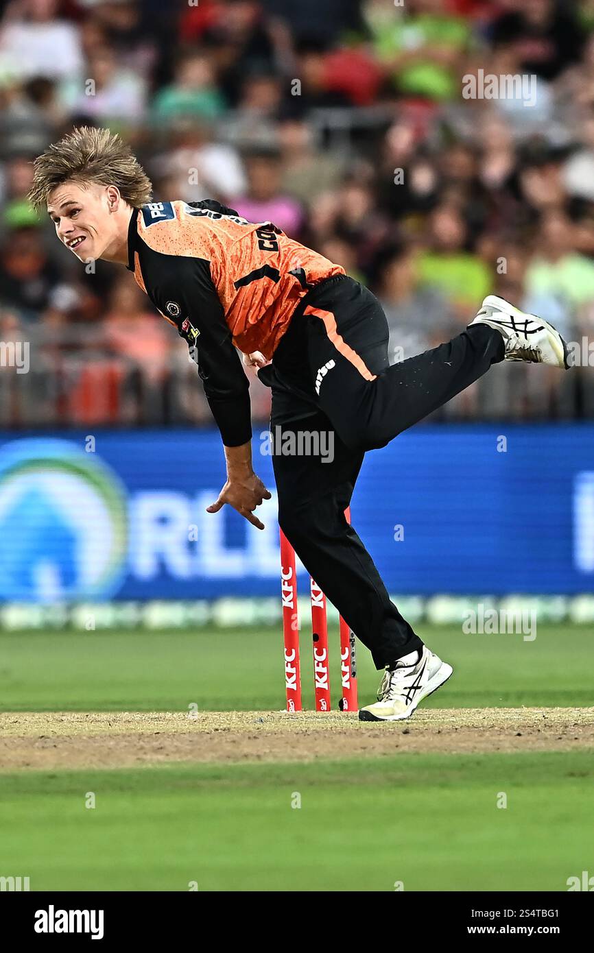 Sydney, Australia. 13th Jan, 2025. Cooper Connolly of Perth Scorchers ...