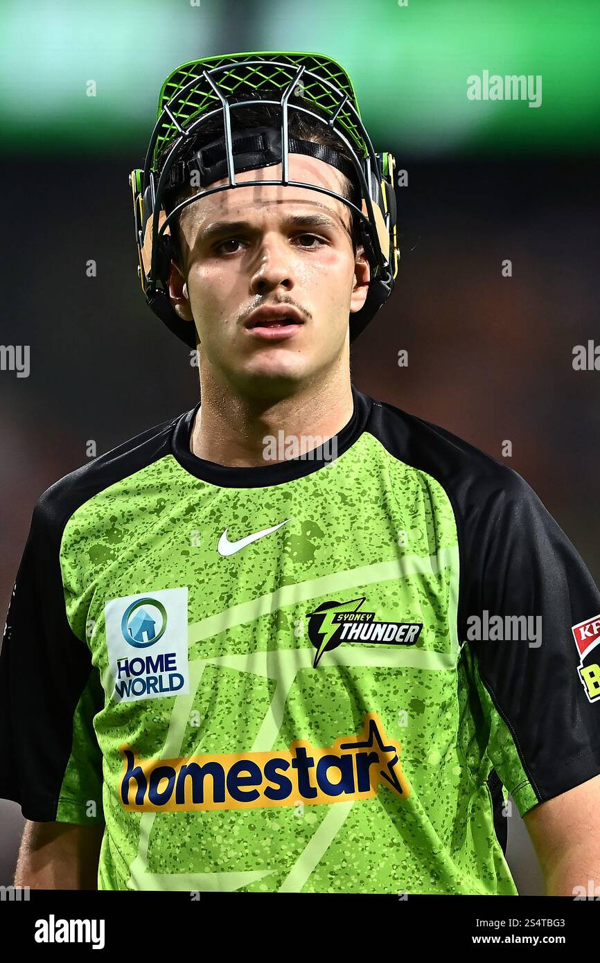 Sydney, Australia. 13th Jan, 2025. Sam Konstas of Sydney Thunder seen ...