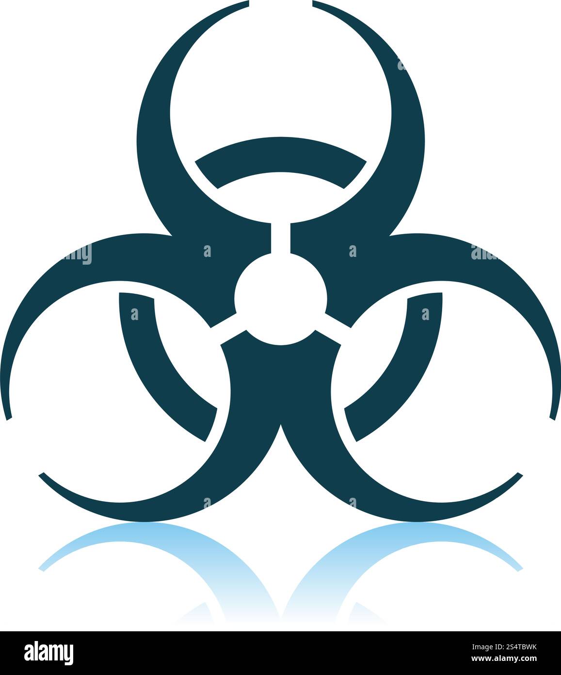 Biohazard Icon. Shadow Reflection Design. Vector Illustration Stock ...