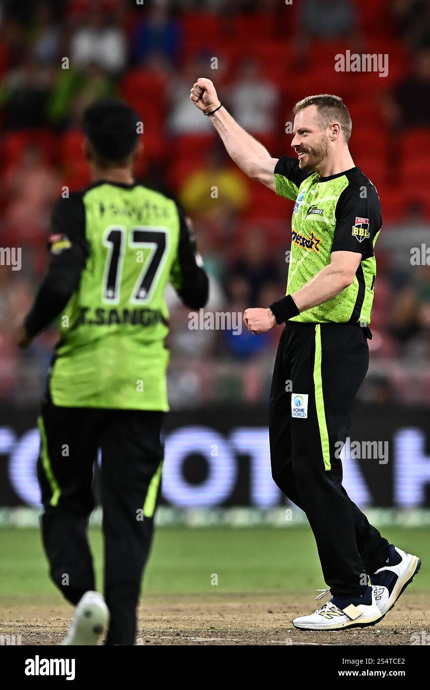 Sydney, Australia. 13th Jan, 2025. Nathan McAndrew of Sydney Thunder ...