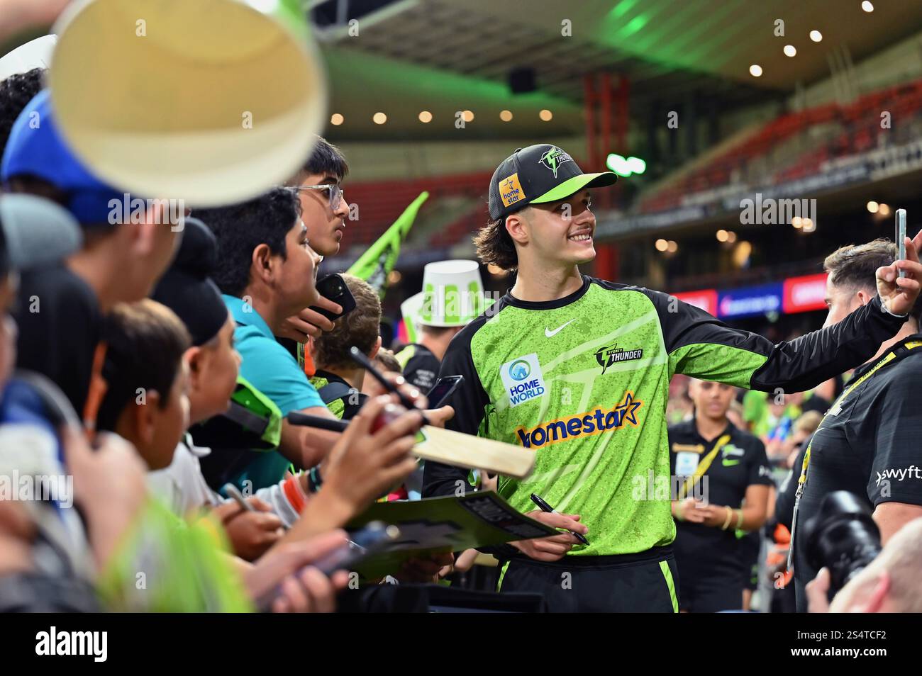 Sydney, Australia. 13th Jan, 2025. Sam Konstas of Sydney Thunder seen ...