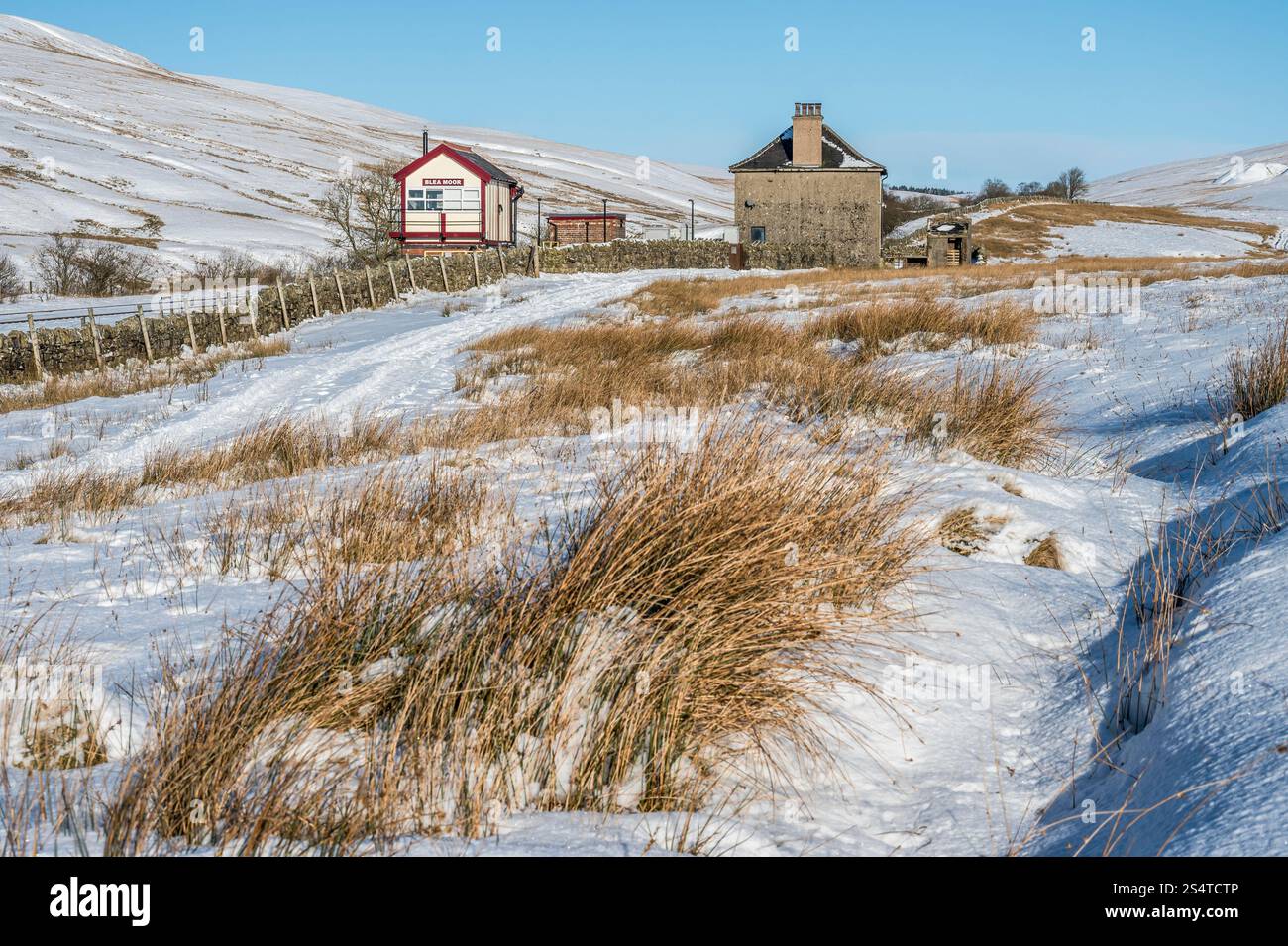 Blea moor signal box in winter hi-res stock photography and images - Alamy