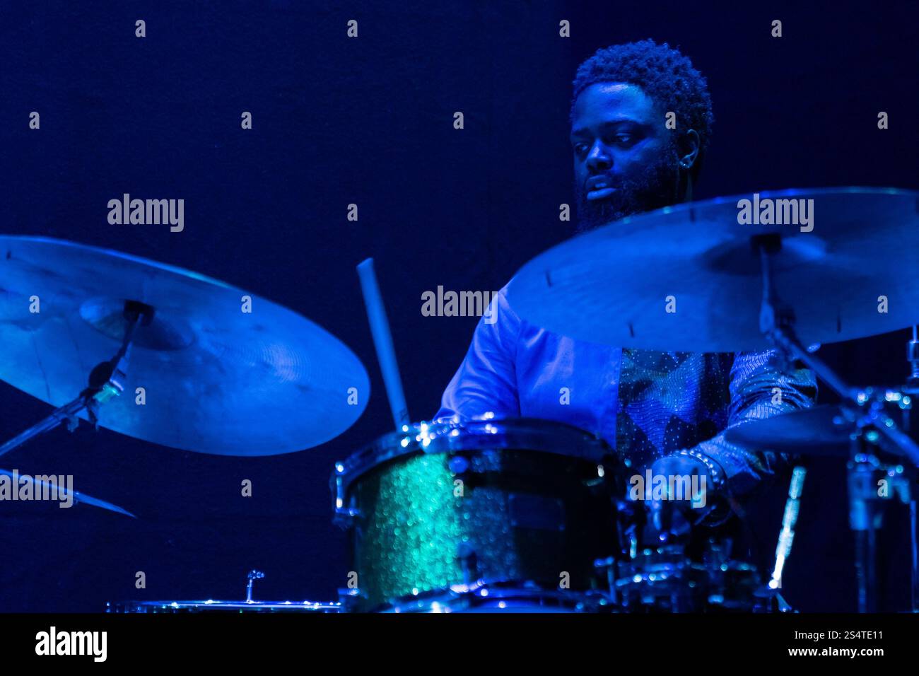 New York, USA. 10th Jan, 2025. Jakob Bro with Mark Turner on tenor sax ...