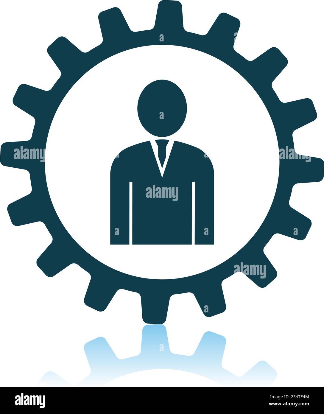 Teamwork Icon. Shadow Reflection Design. Vector Illustration Stock ...