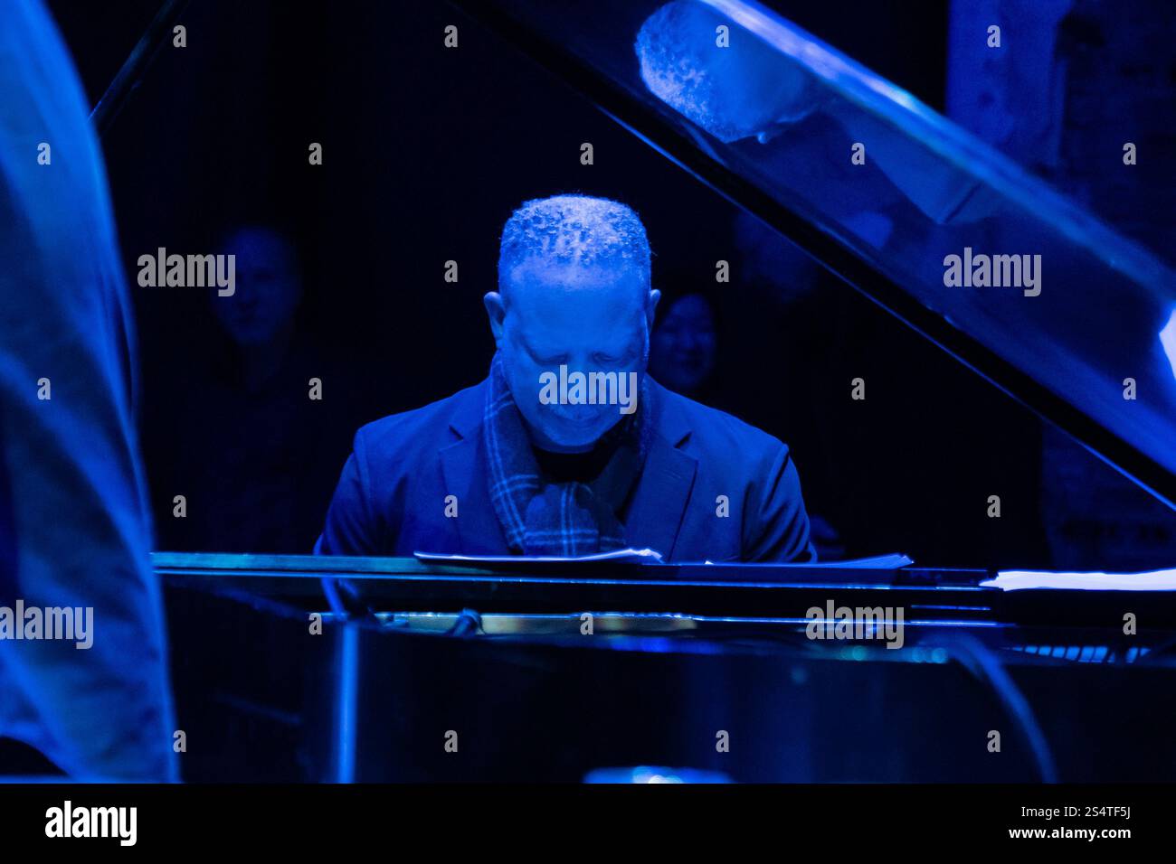 New York, USA. 10th Jan, 2025. Jakob Bro with Mark Turner on tenor sax ...