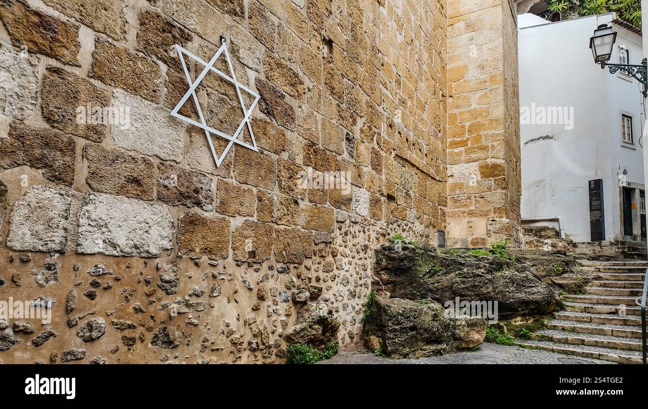 The historic Jewish Quarter in Lisbon, located in the Alfama district ...