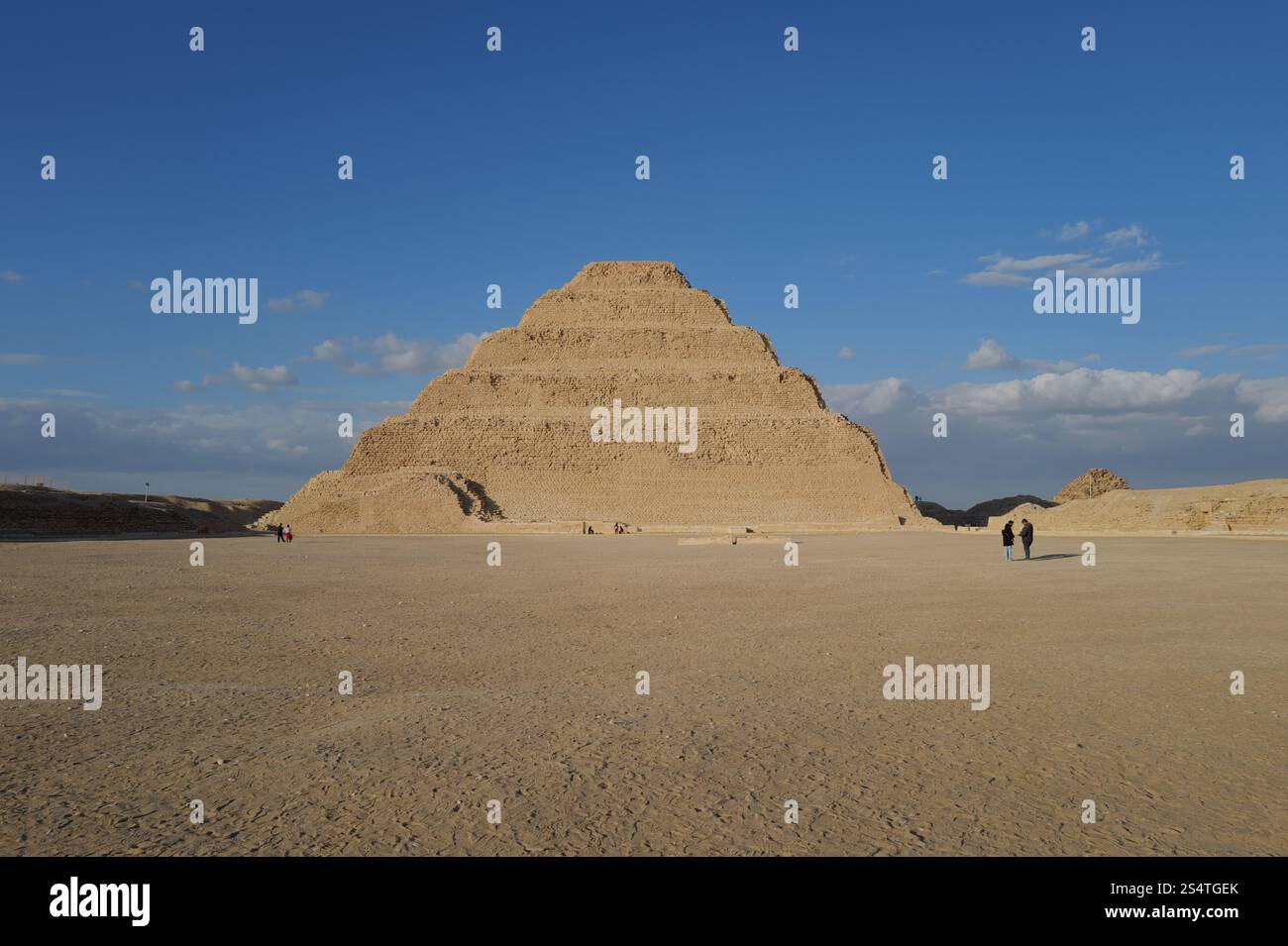 Step Pyramid of Djoser and surrounding temples designed by the famous ...