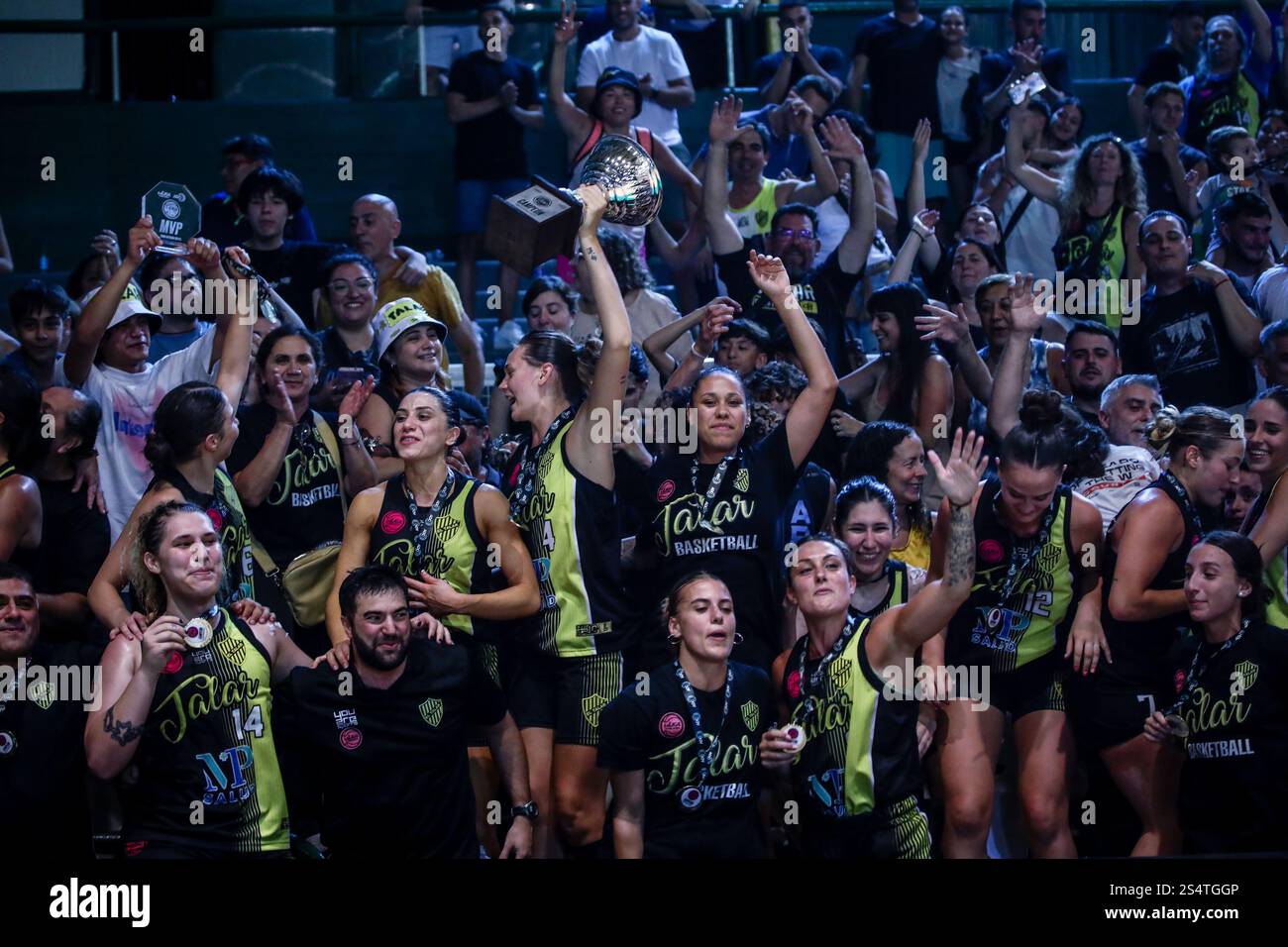 Buenos Aires, Argentina. 12th Jan, 2025. El Talar Team celebrates de ...