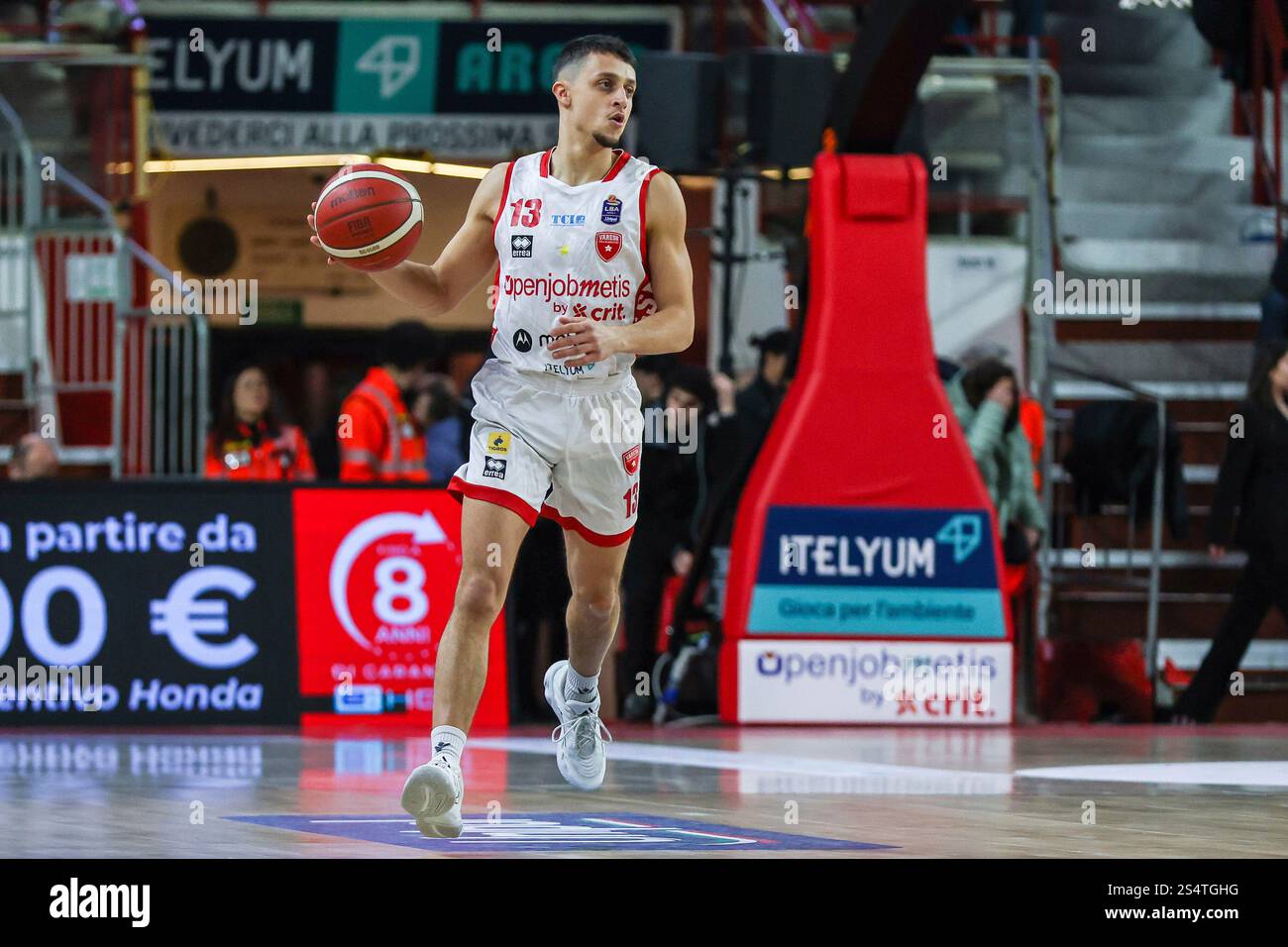 Varese, Italien. 12th Jan, 2025. Matteo Librizzi #13 of Pallacanestro ...