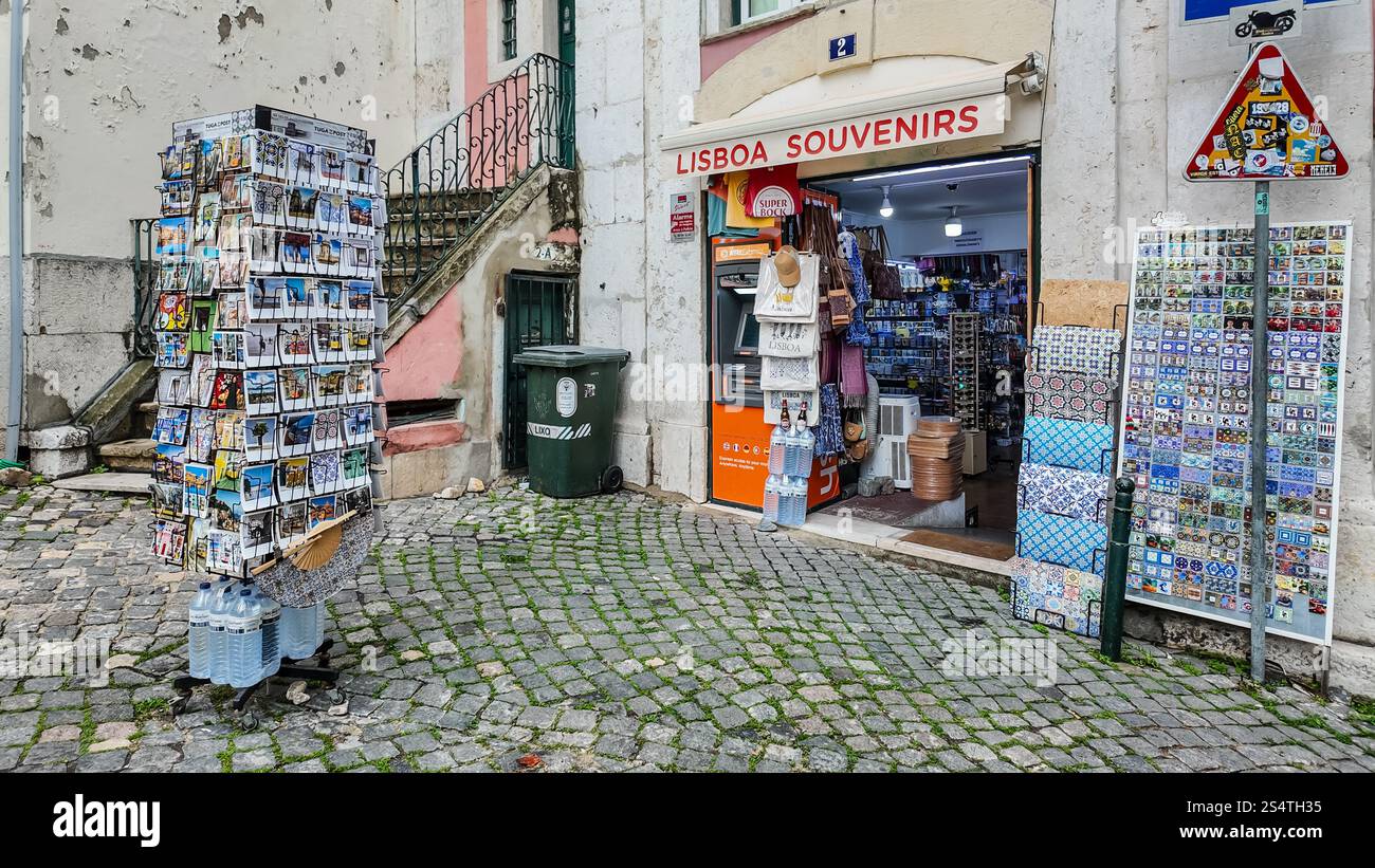 The historic Jewish Quarter in Lisbon, located in the Alfama district ...