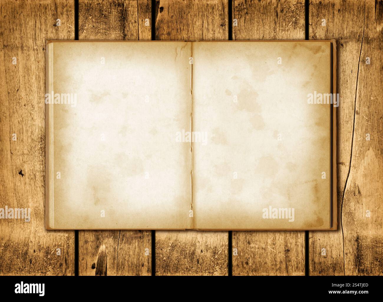Blackboard on a old wood wall background texture. Note book on a wood ...