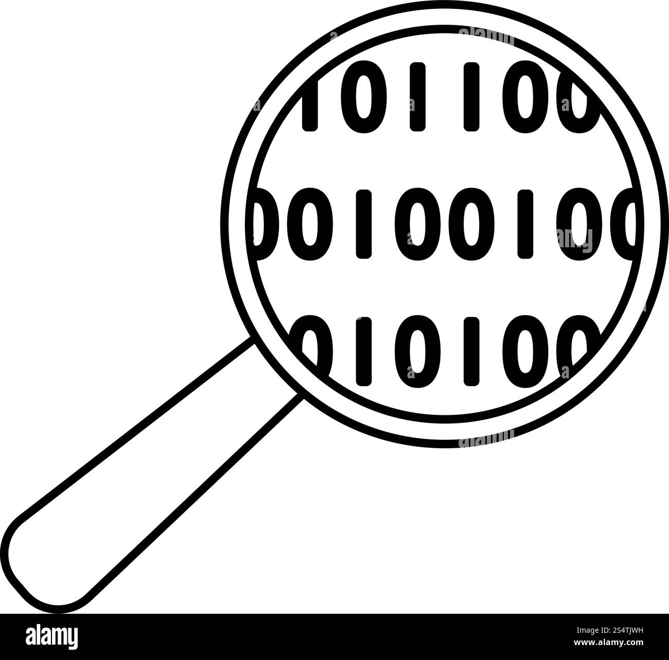 Data Analysing Icon. Outline Simple Design. Vector Illustration Stock Vector Image & Art - Alamy