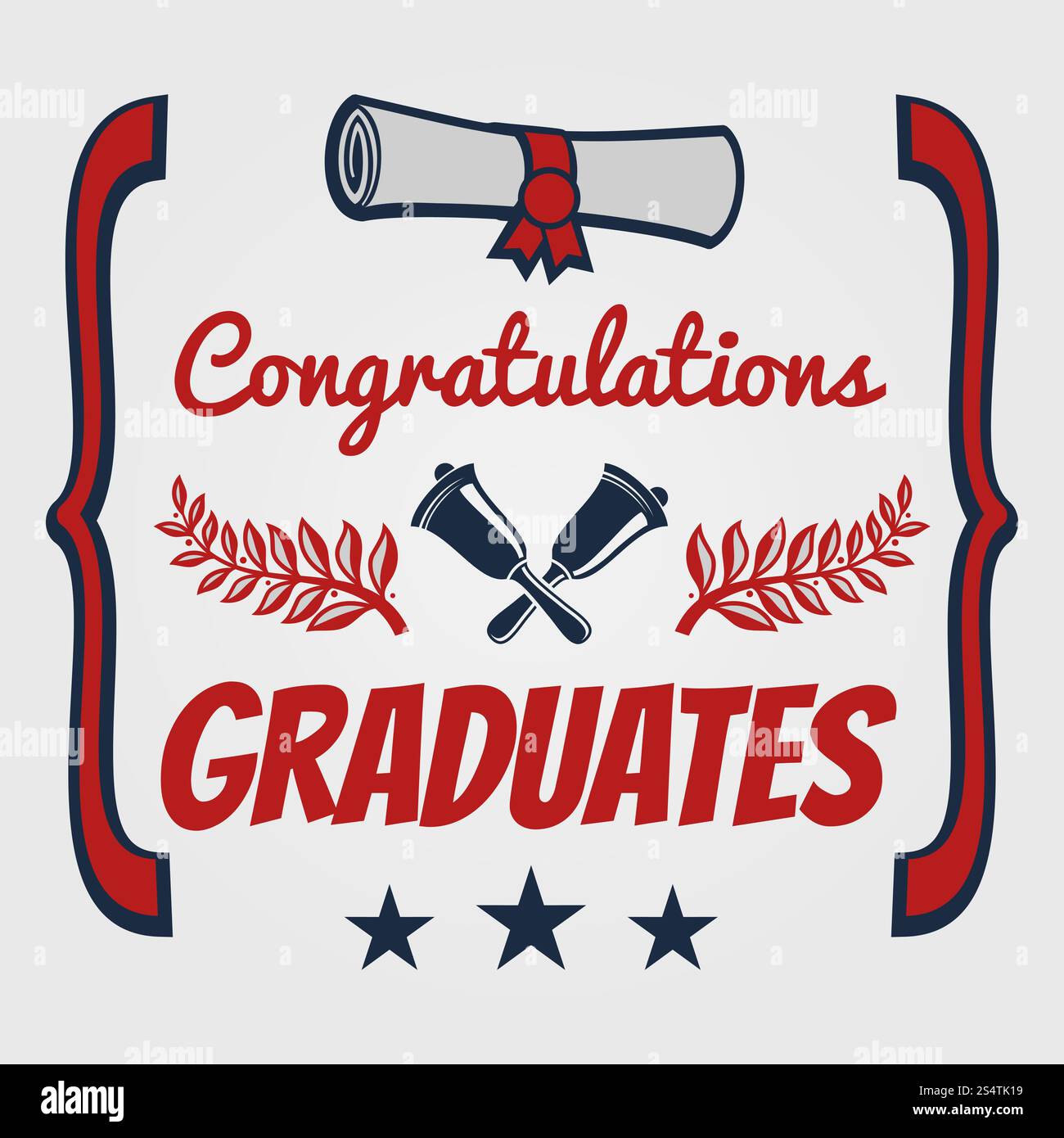 Graduate banner and poster design. Congratulation card for graduates ...