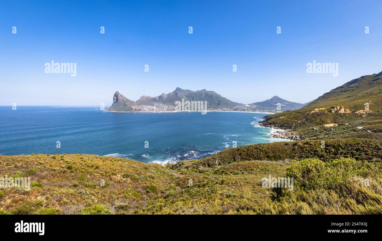 Panorama over hout bay and the atlantic ocean, cape town, south africa ...
