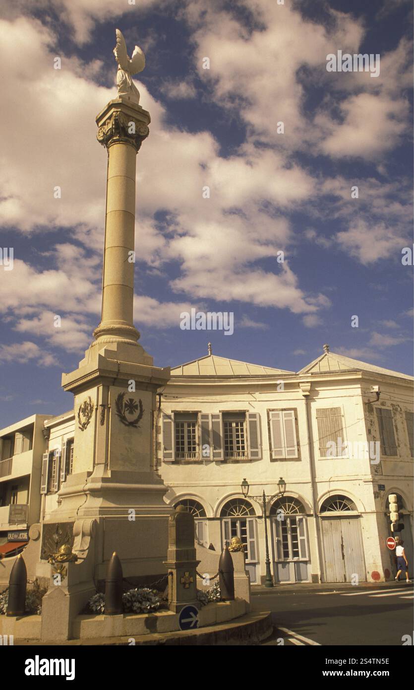 the city of St Denis on the Island of La Reunion in the Indian Ocean in ...