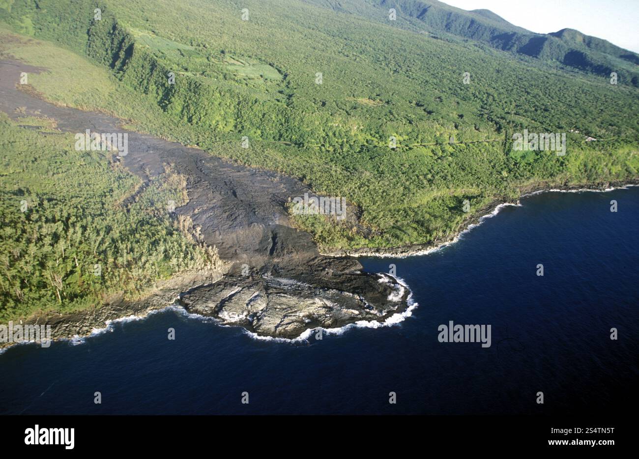 The Landscape allrond the Volcano Piton de la Fournaise on the Island ...