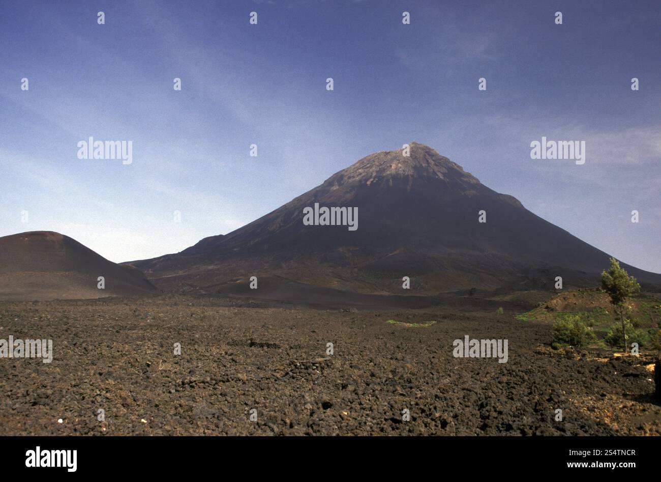The Volcano Fogo on the Island Fogo on Cape Verde in the Atlantic Ocean ...