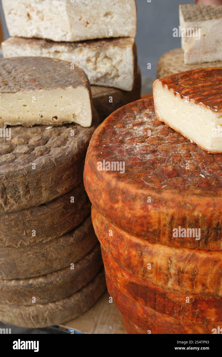 cheese at the Market in the Village of Teror in the Mountains of ...