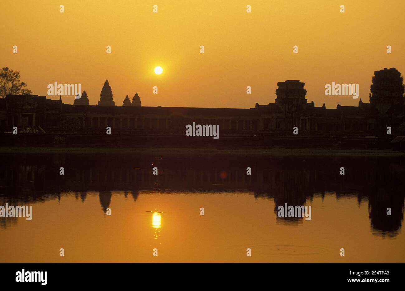 the angkor wat temple in Angkor at the town of siem riep in cambodia in ...