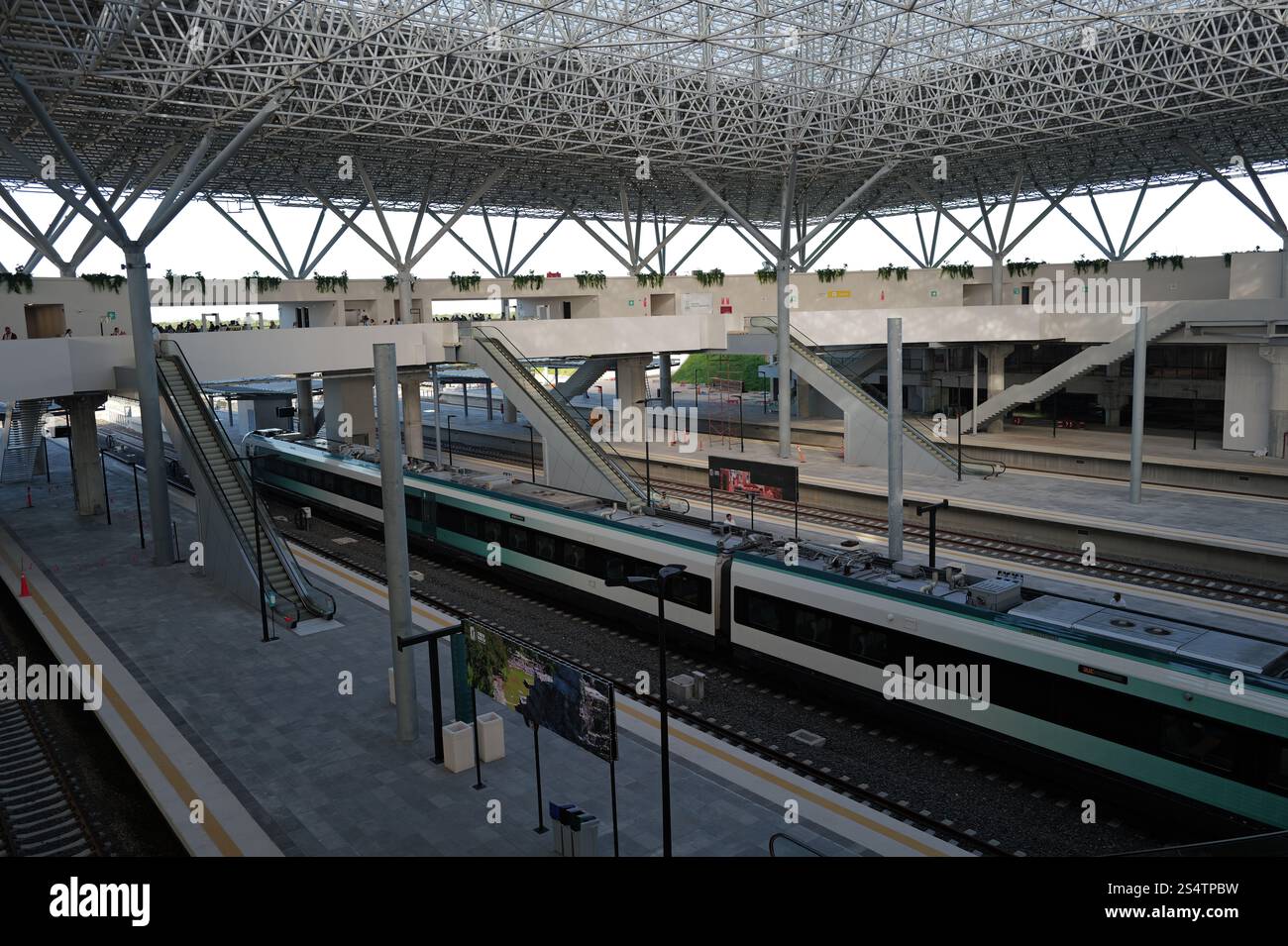 The brand new Tren Maya (Train Maya) in the Yucatán Peninsula, Quintana ...