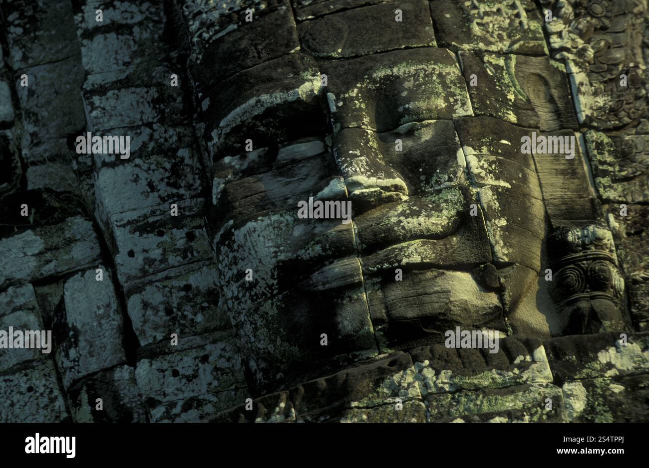 the bayon temple in angkor Thom temples in Angkor at the town of siem ...