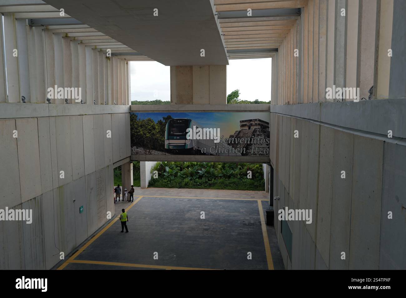 The brand new Tren Maya (Train Maya) in the Yucatán Peninsula, Quintana ...