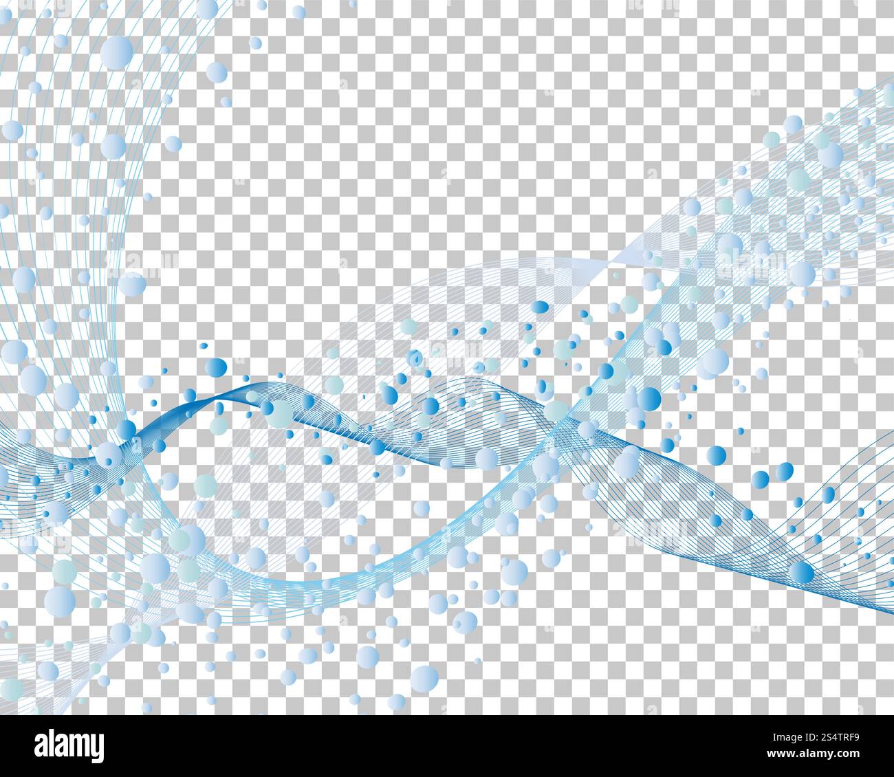 Abstract water background with transparency grid on back. Vector ...