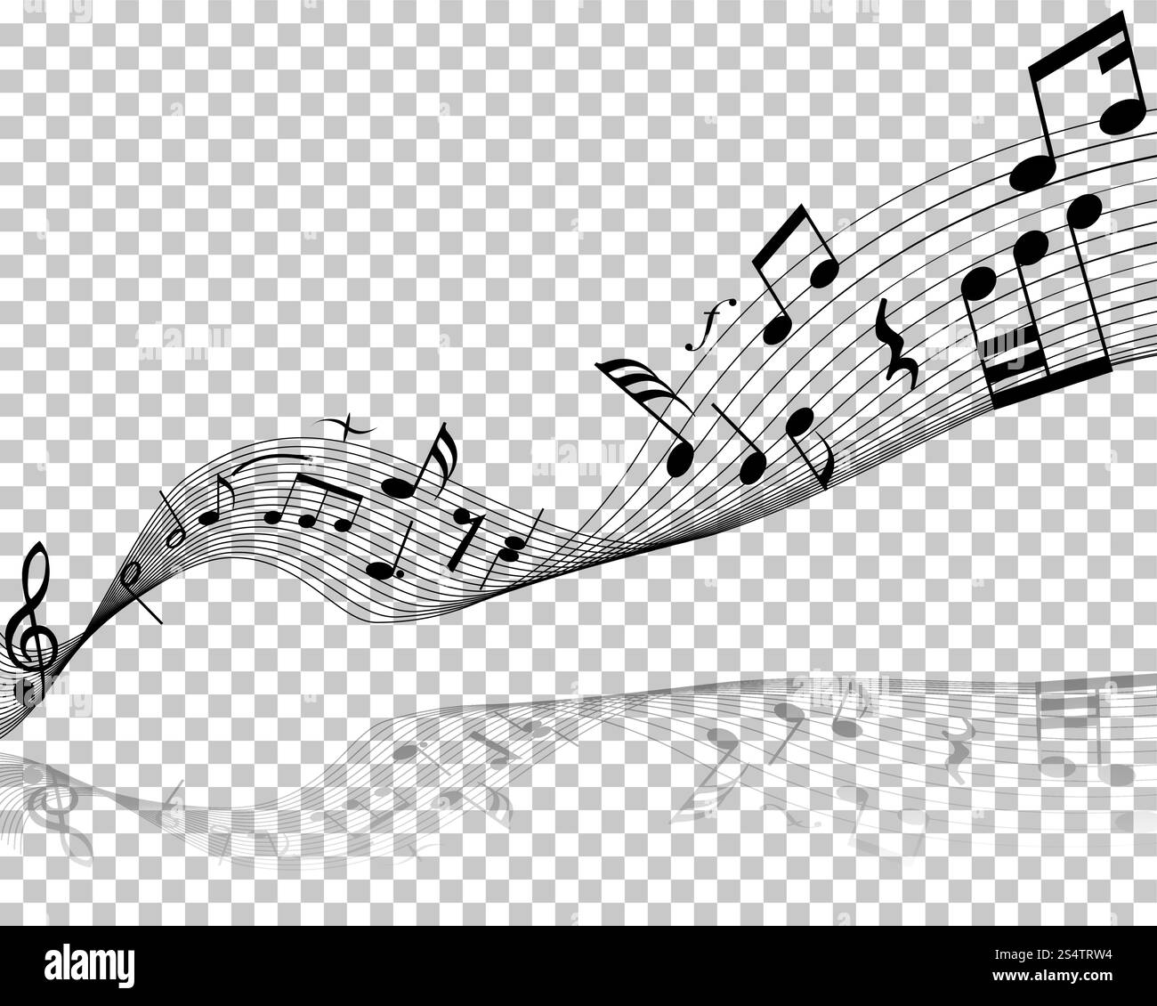 Vector Notes Design With Transparency Grid on Back. Vector Illustration ...