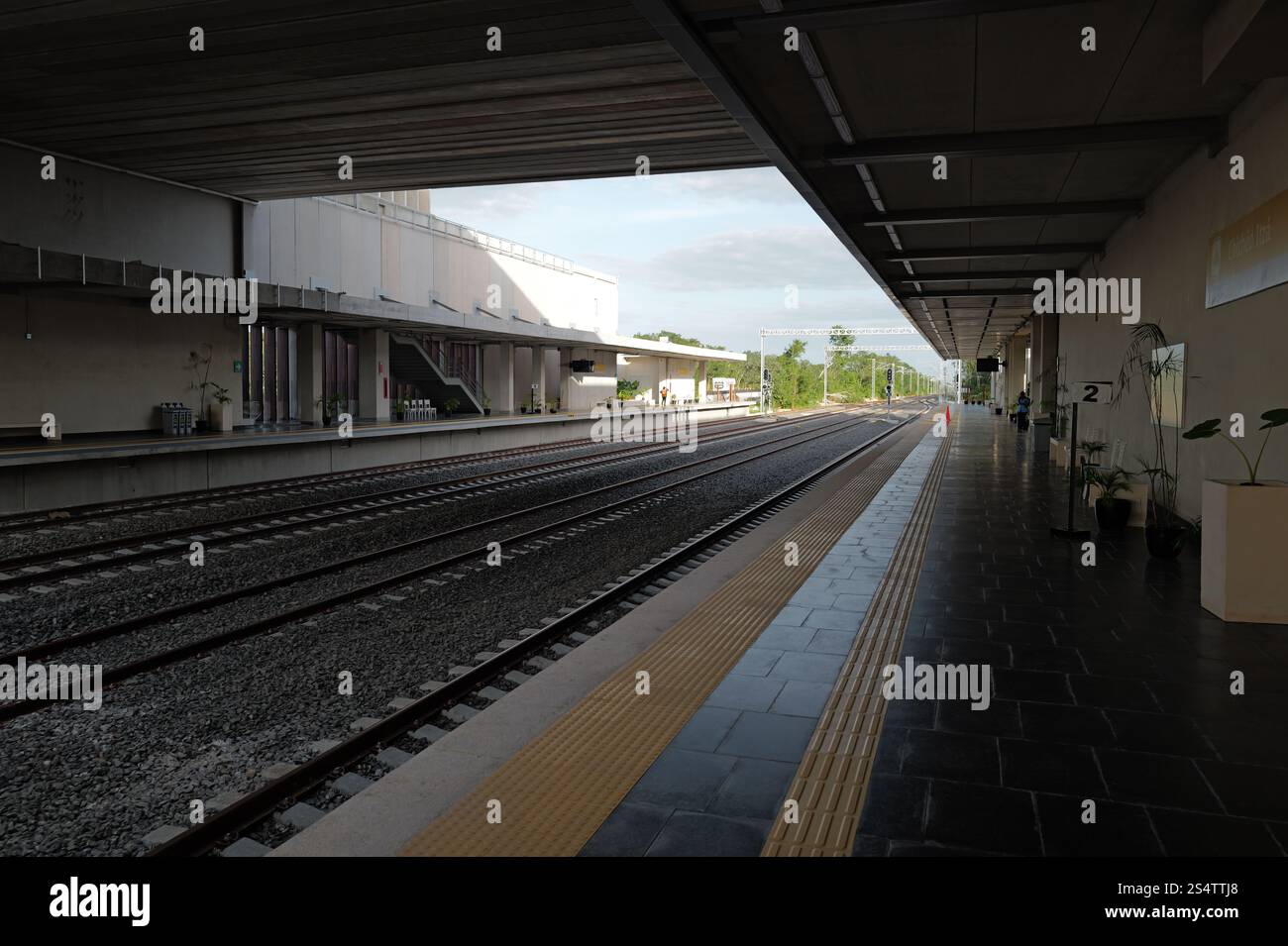The brand new Tren Maya (Train Maya) in the Yucatán Peninsula, Quintana ...