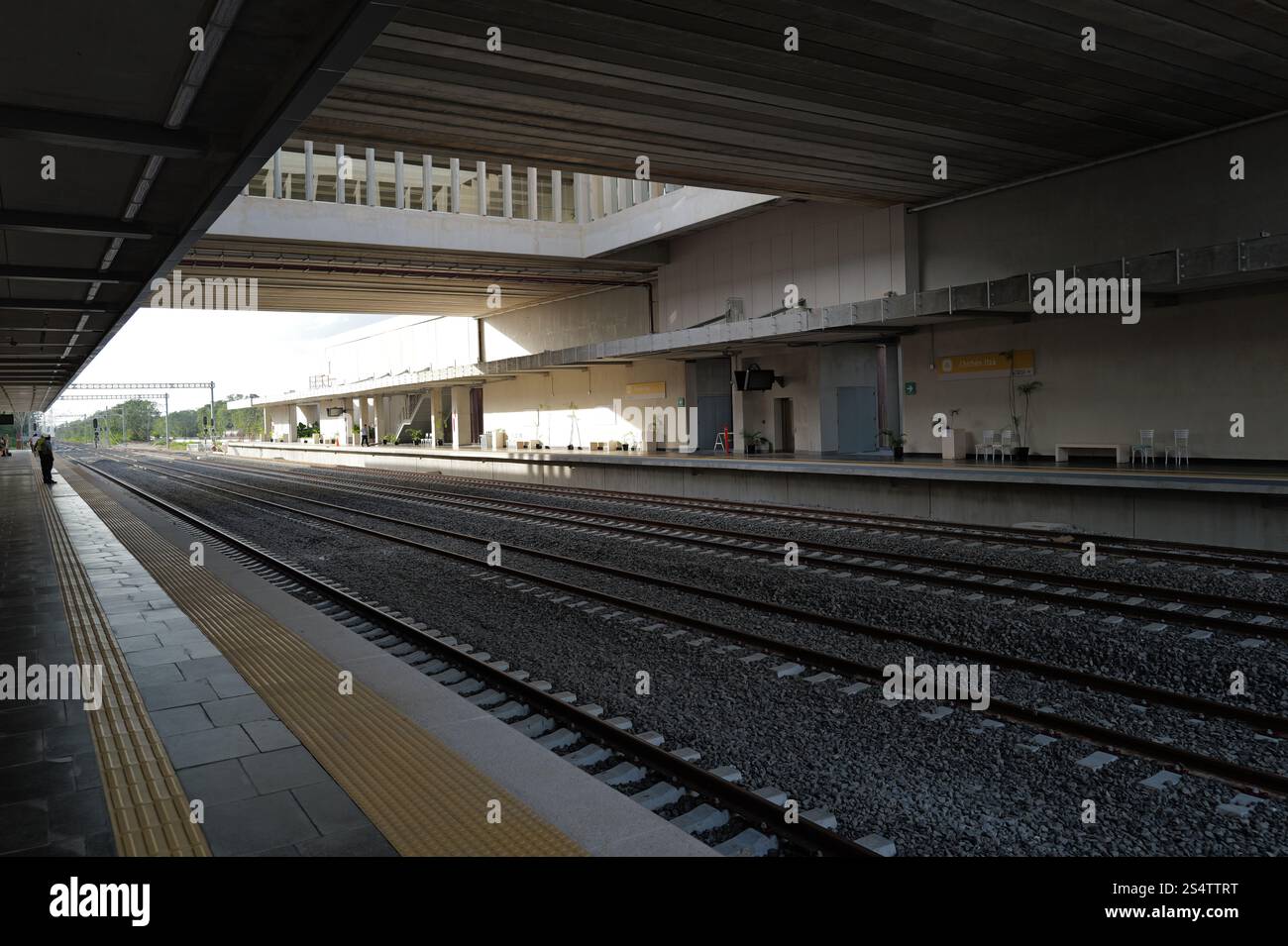 The brand new Tren Maya (Train Maya) in the Yucatán Peninsula, Quintana ...